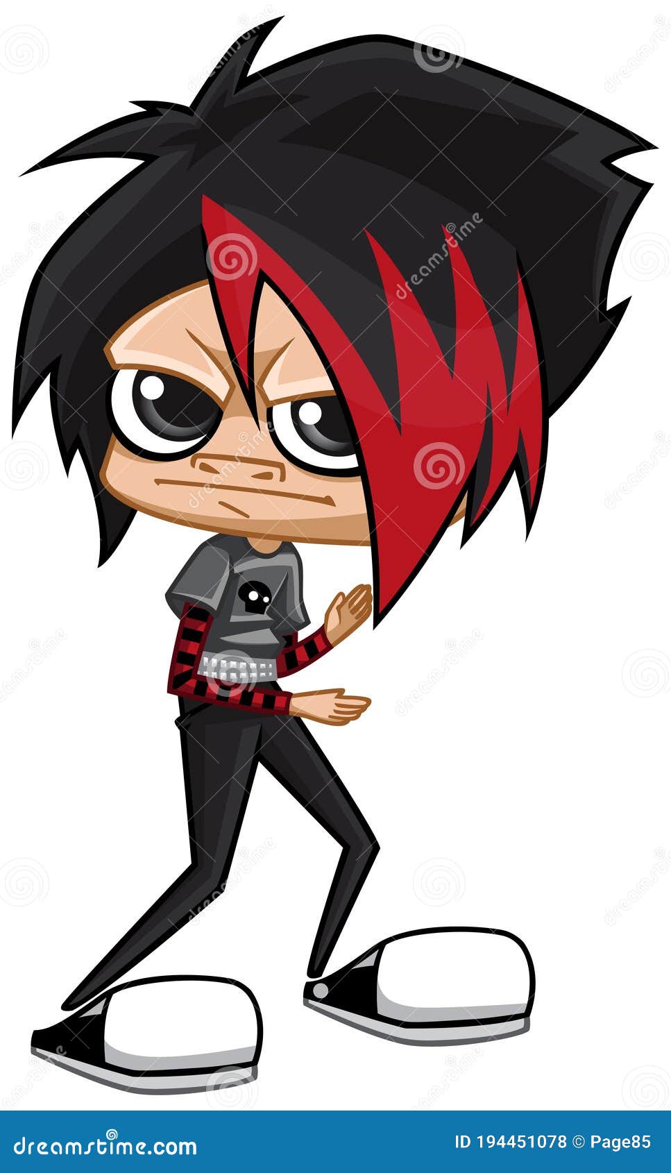 Punk boy stock illustration. Illustration of punk, style - 194451078