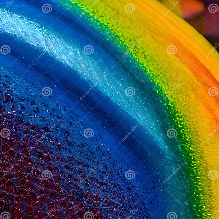 A Digital Illustration of a Rainbow Colored Texture. Stock Illustration ...