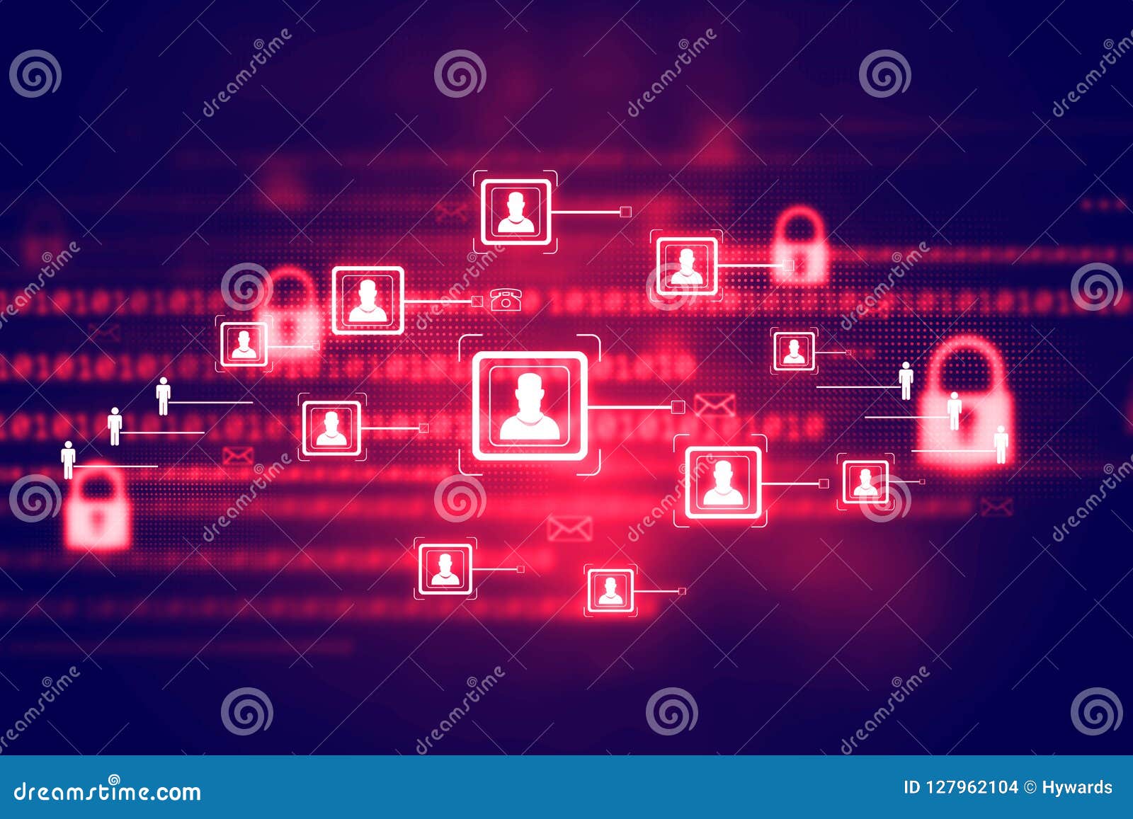 Secure network concept stock illustration. Illustration of global ...