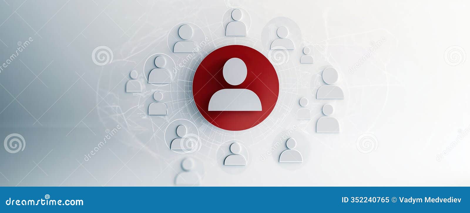 Digital Illustration Shows Central Target Audience Surrounded by ...