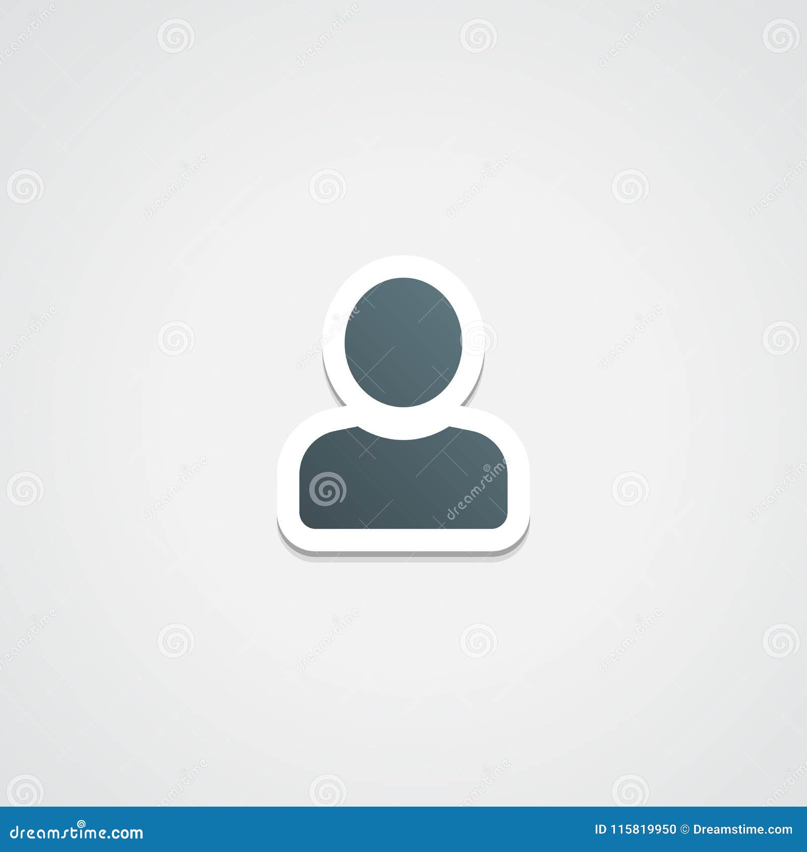 User Sticker stock illustration. Illustration of design - 115819950