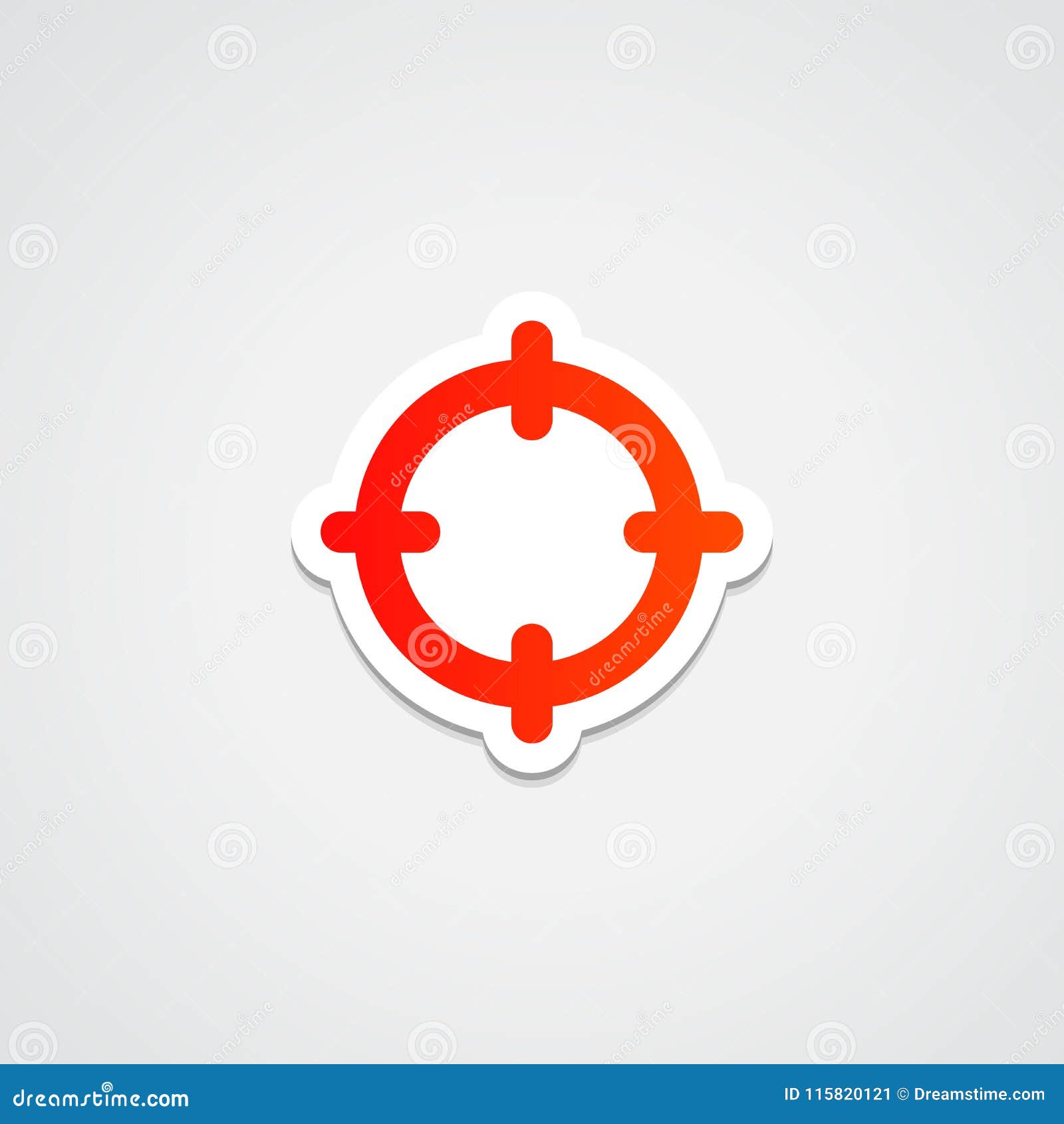 Target Sticker stock illustration. Illustration of sticky - 115820121