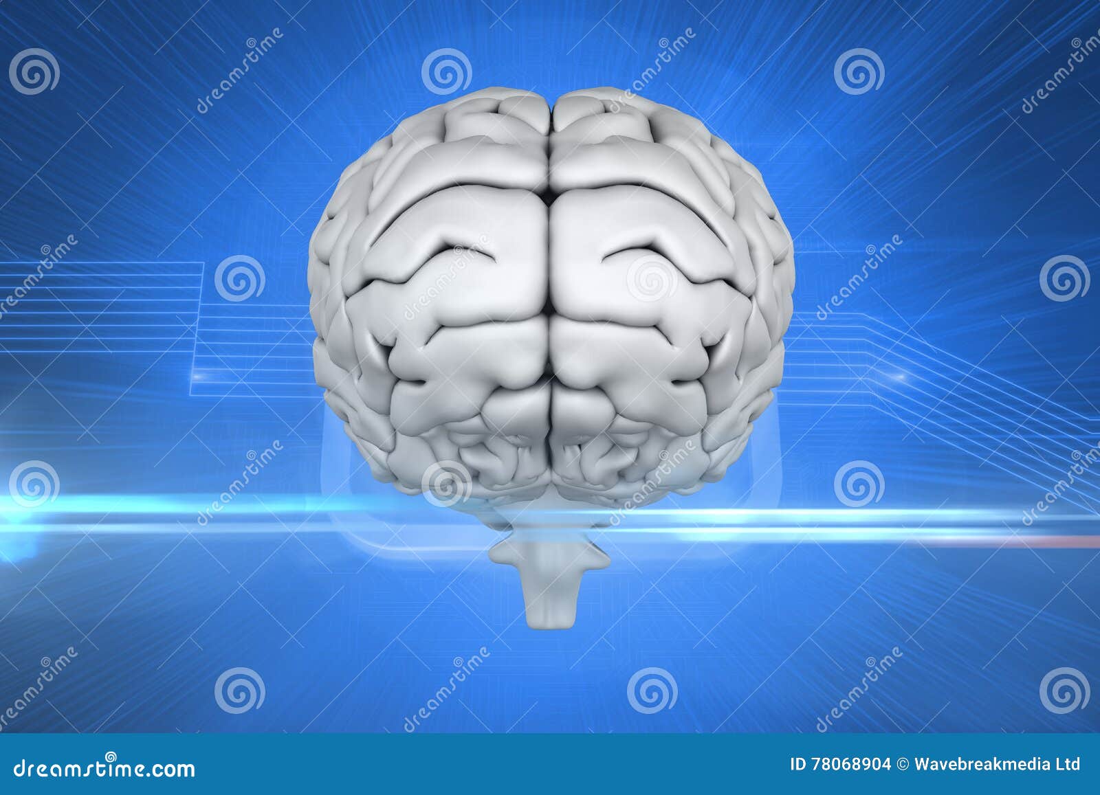 3D Image Of Brain Neurons Ruining, Causing Mental Illness Personality ...