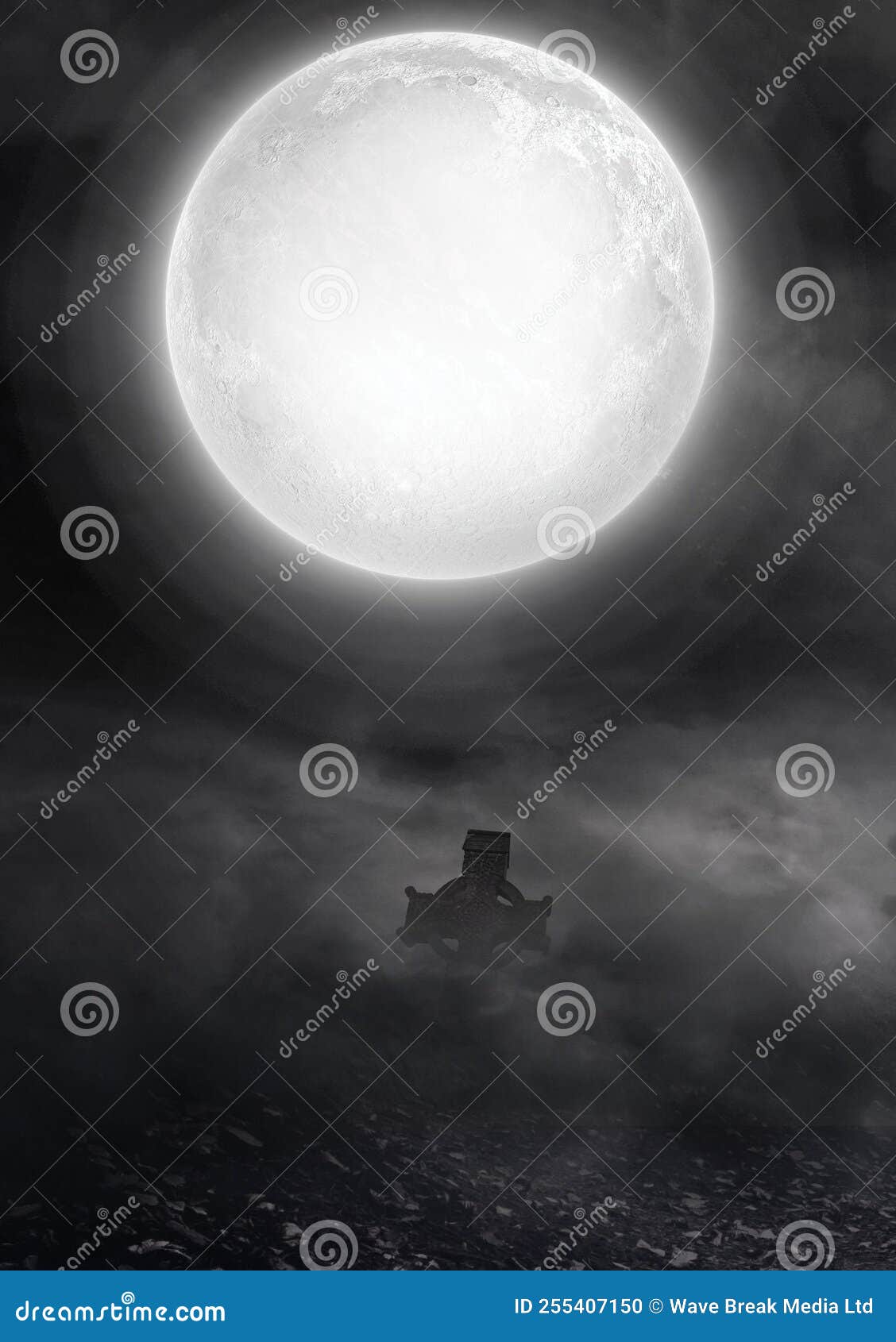 Graphic Image of Celtic Cross and Moon Stock Illustration ...