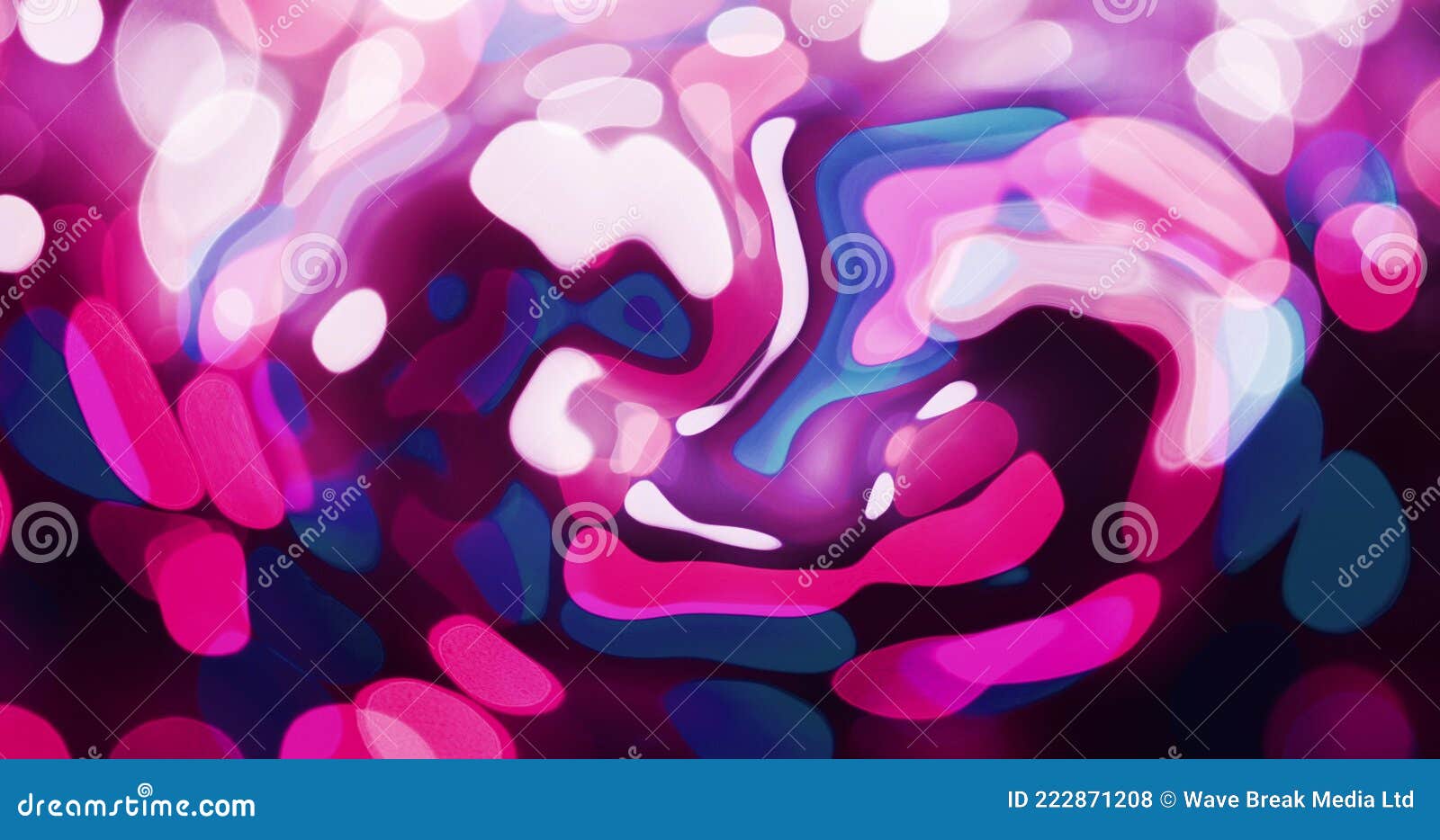 Digital Image of Colorful Flowing Liquid Texture Effect Background ...
