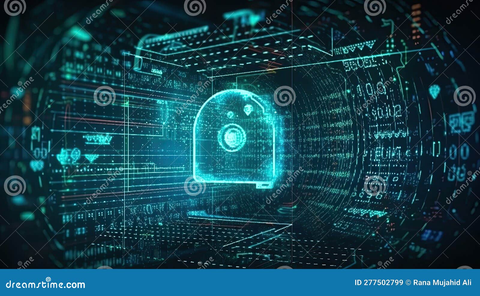 A Digital Image of a Computer Screen with the Word Security on it Stock ...
