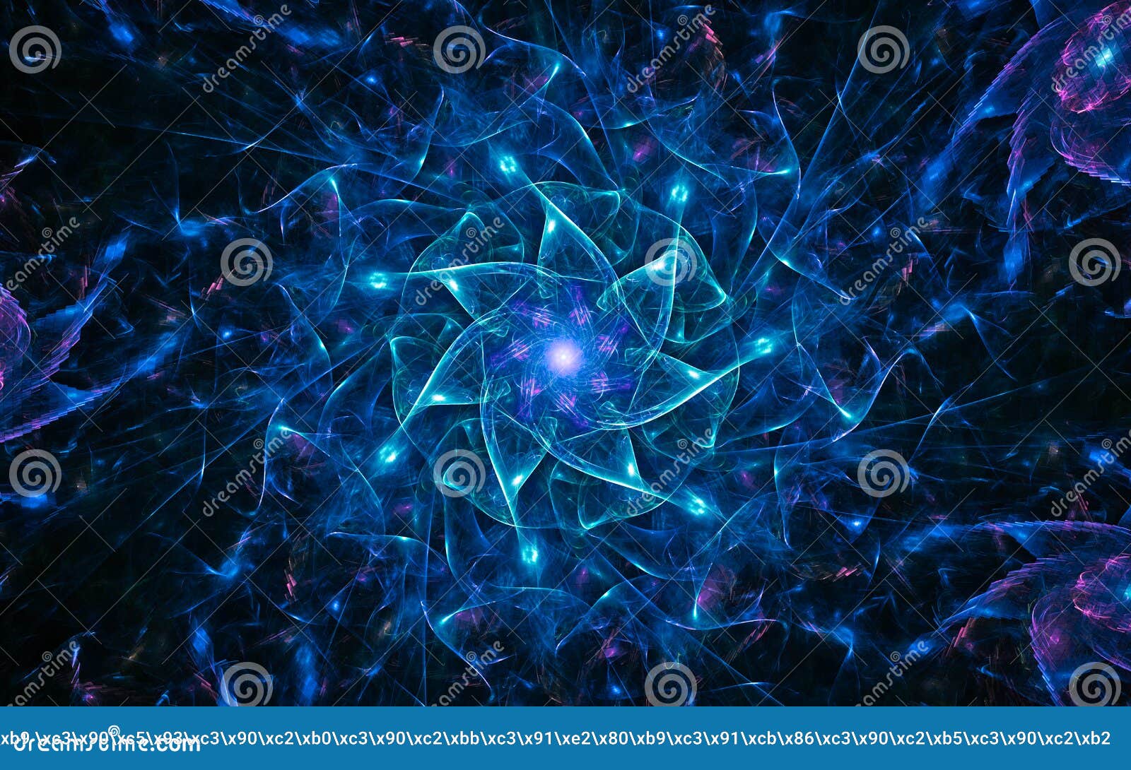Digital Image Generated on a Computer Consisting of Beautiful Abstract ...