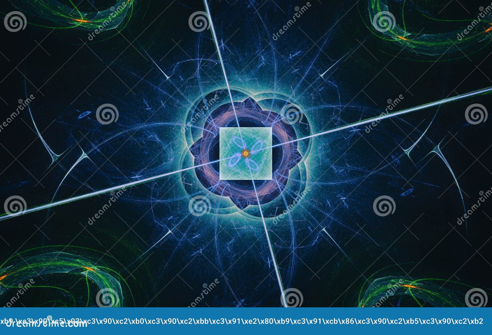 Digital Image Generated on a Computer Consisting of Beautiful Abstract ...