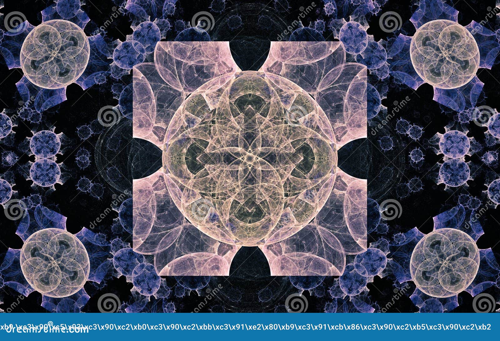 Digital Image Generated on a Computer Consisting of Beautiful Abstract ...