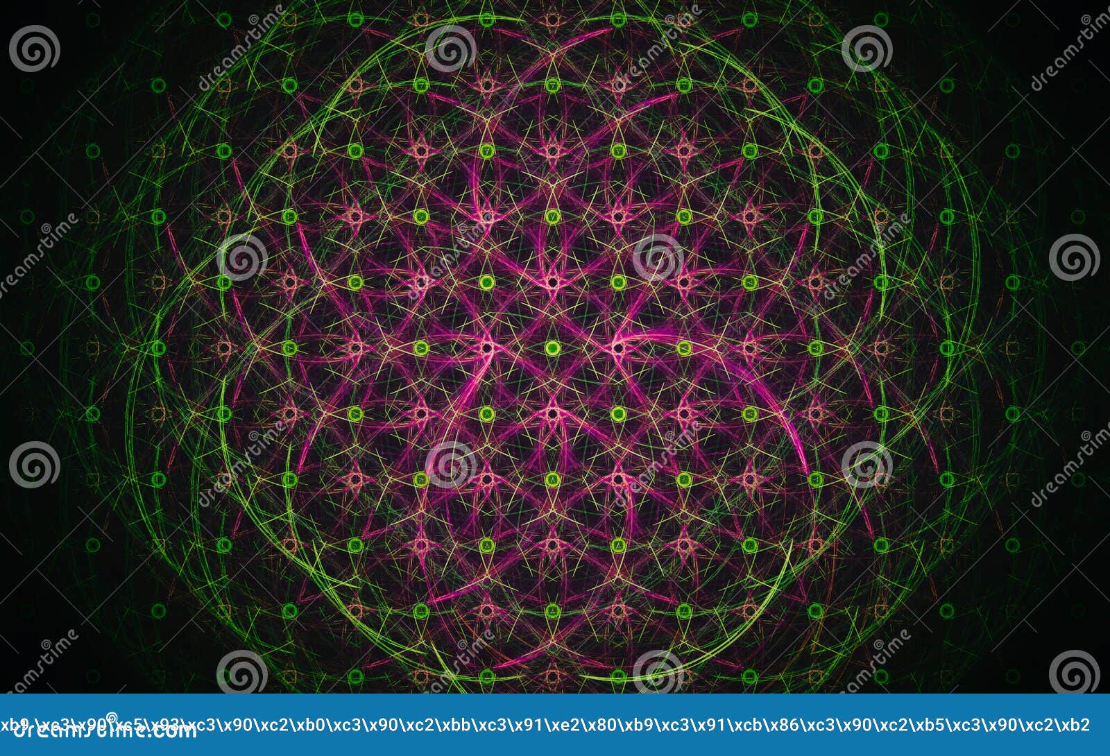 Digital Image Generated on a Computer Consisting of Beautiful Abstract ...