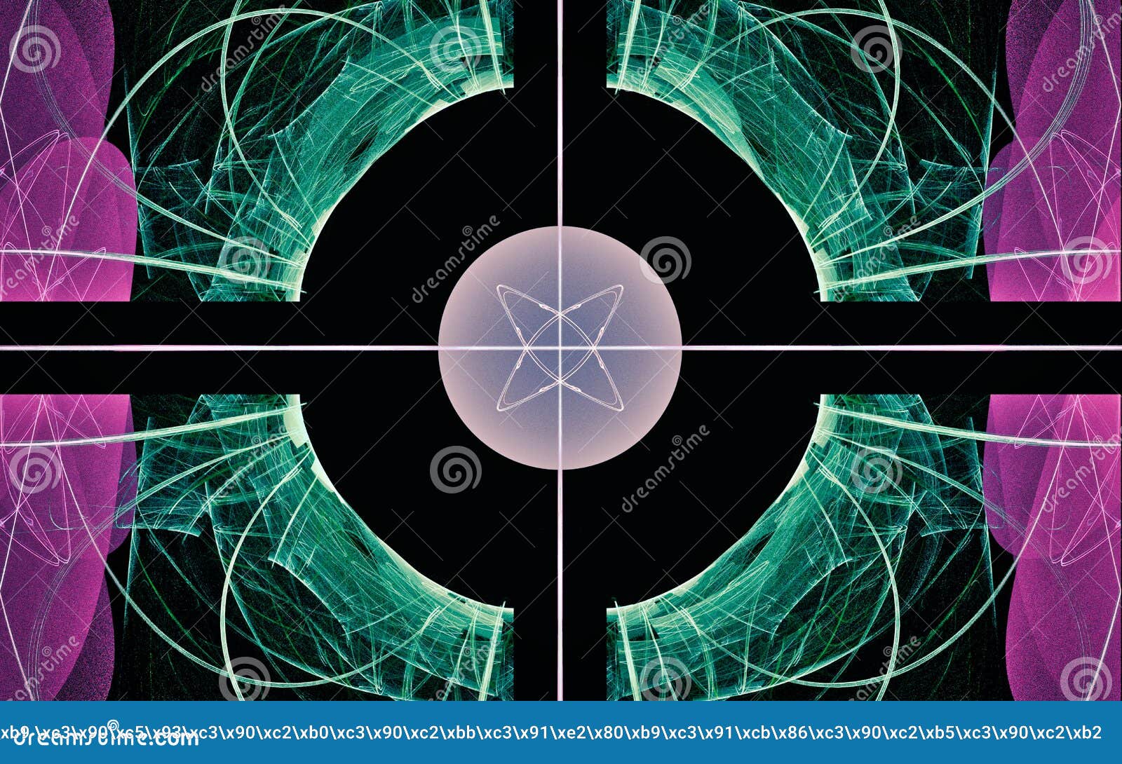 Digital Image Generated on a Computer Consisting of Beautiful Abstract ...