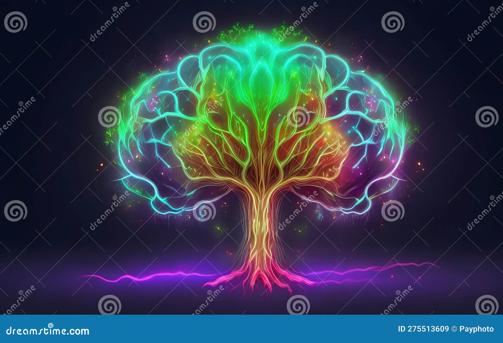 Psychedelic Artwork Trippy Art Modern Watercolor Royalty-Free Stock ...