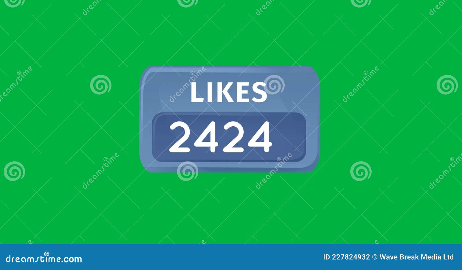 Numbers of likes 4k stock illustration. Illustration of online - 227824932