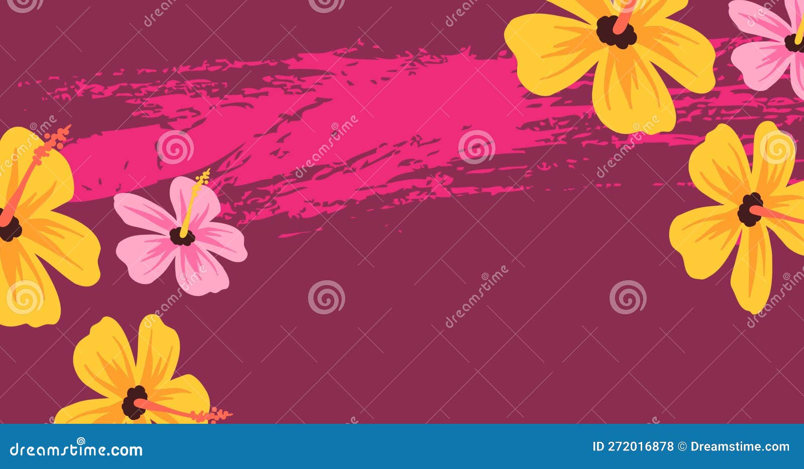 Digital Image of Multiple Flowers Against Pink Background Stock ...