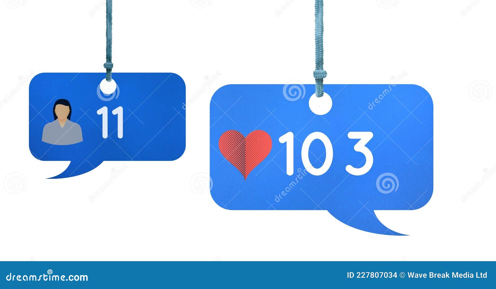 Profile and Heart Icons in a Message Bubble Icon 4k Stock Illustration ...