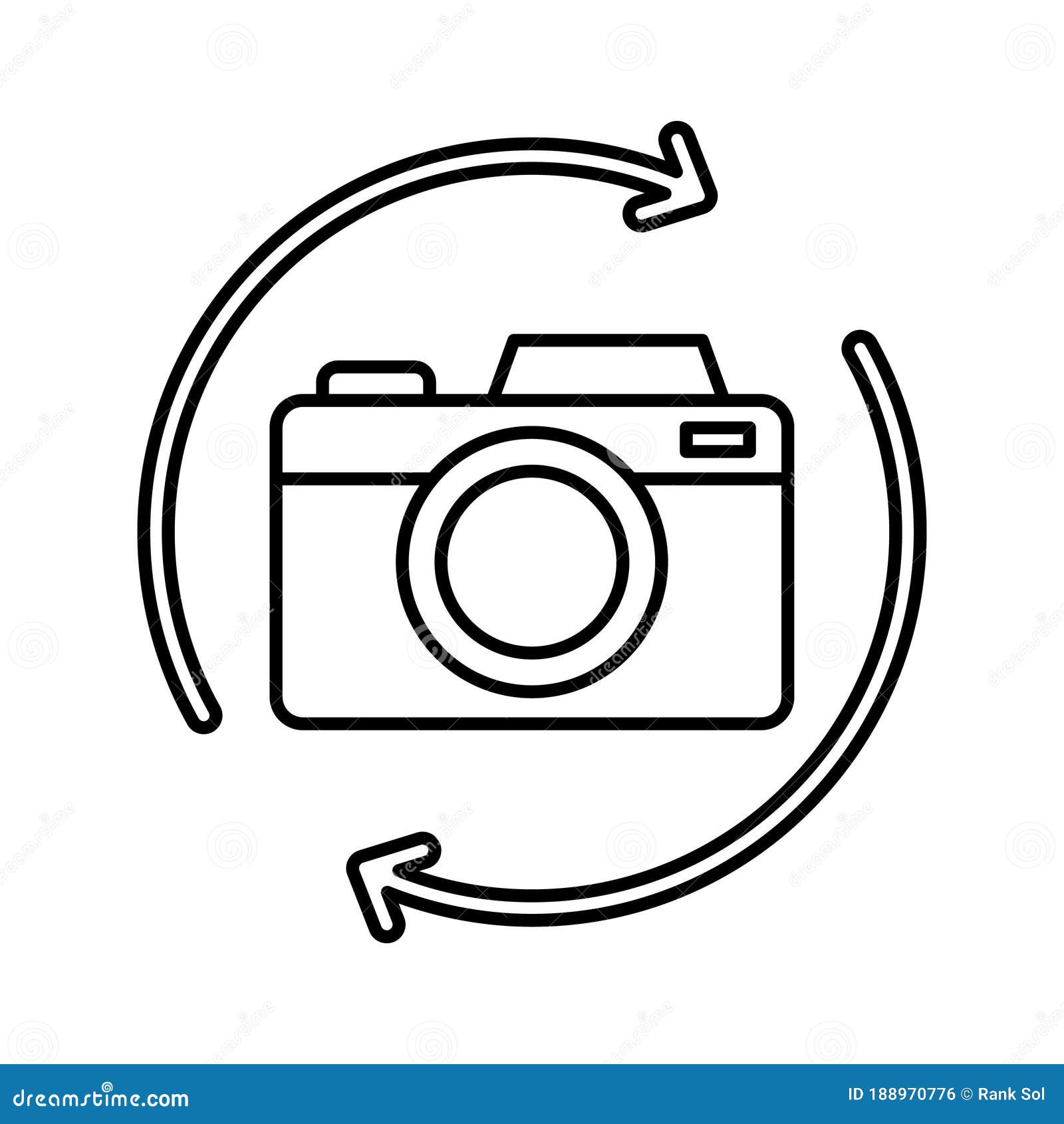 Digital Imaging Line Style Vector Icon Which Can Easily Modify or Edit ...