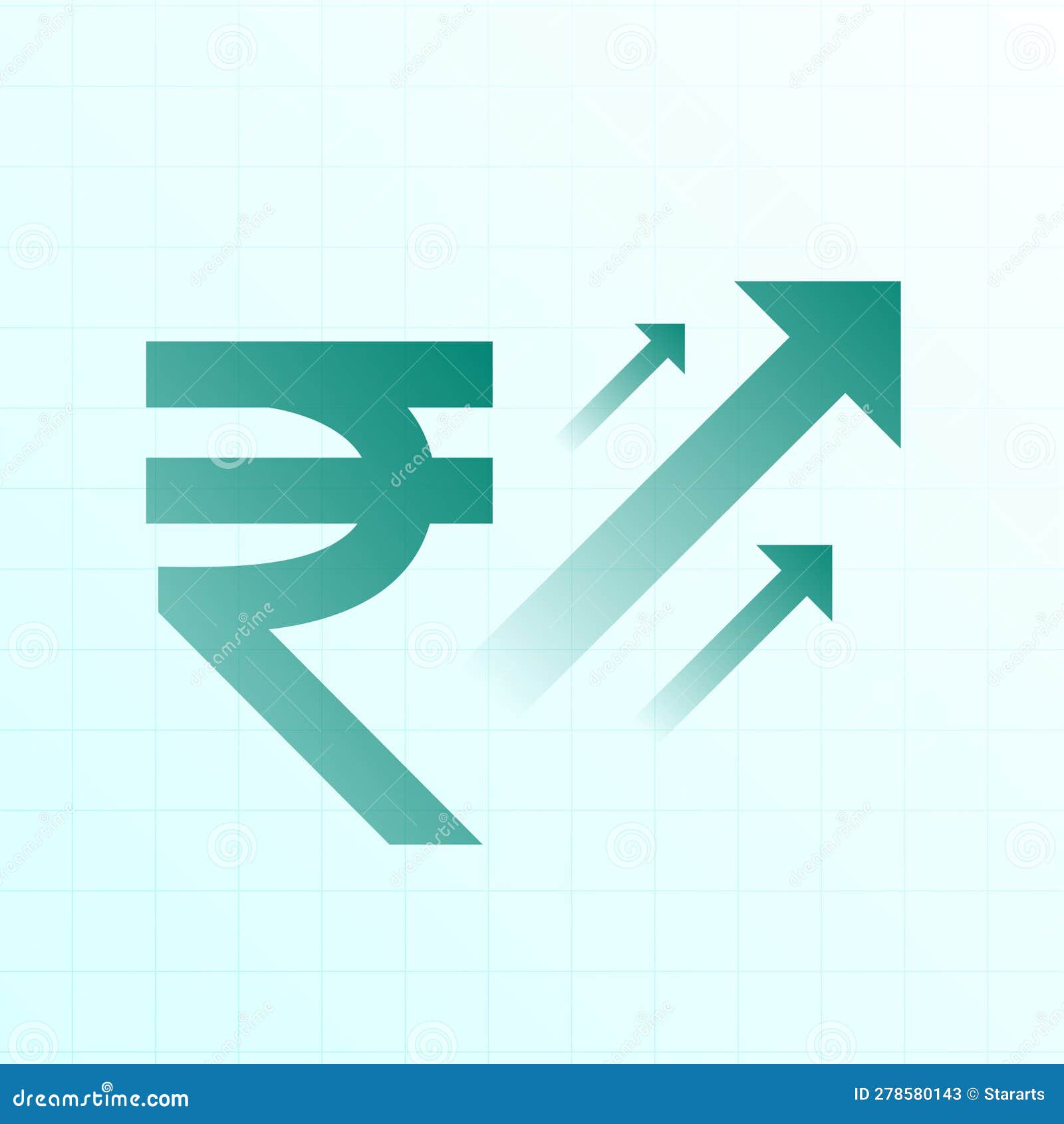 Digital Indian Currency Background With Rupee Symbol Cartoon Vector ...