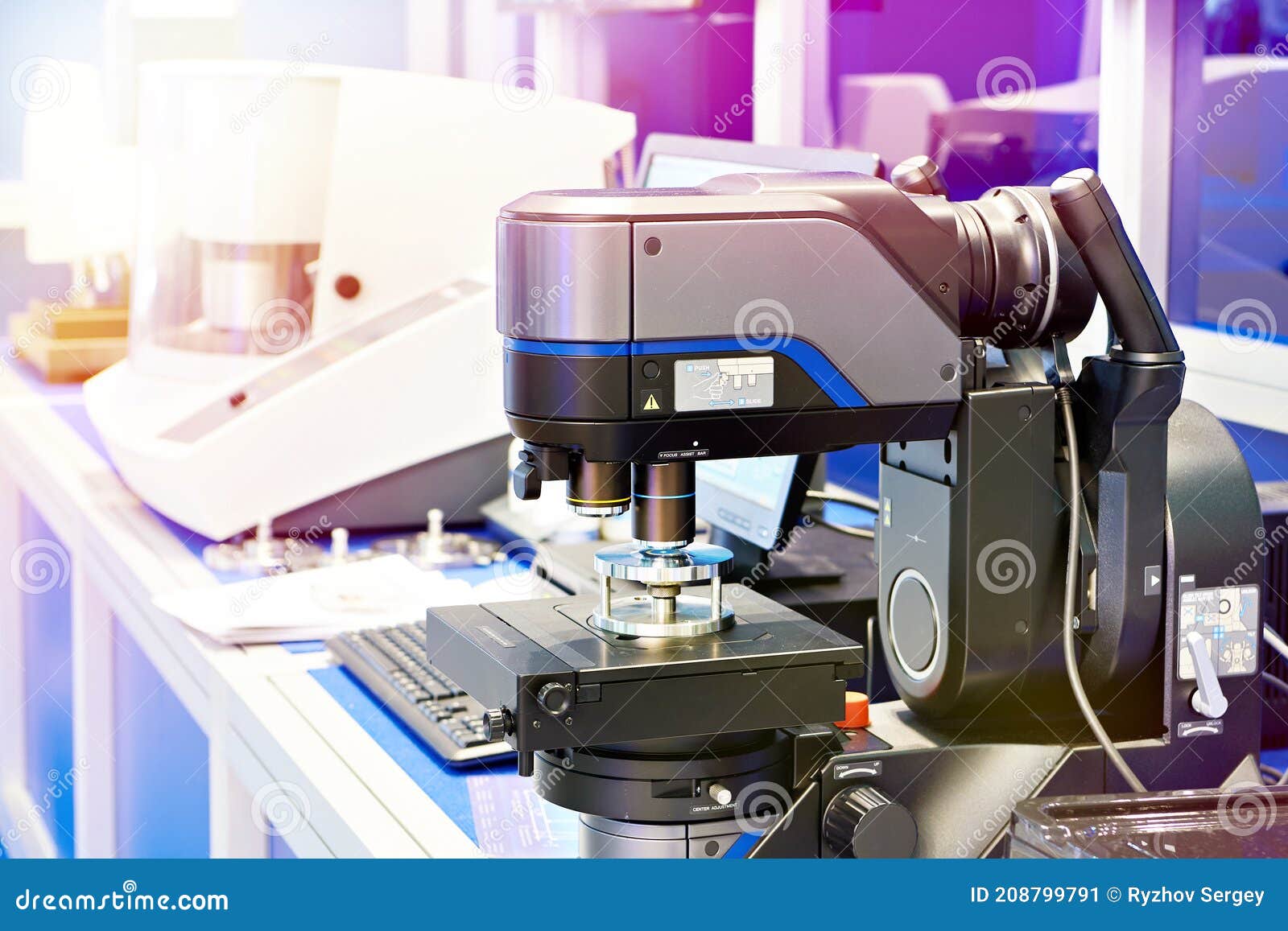 Digital Industrial Microscope Stock Image | CartoonDealer.com #208799791