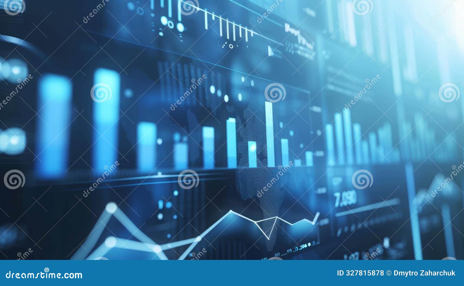 Digital Infographic, Graphs and Clear Statistics, Open Global Financial ...