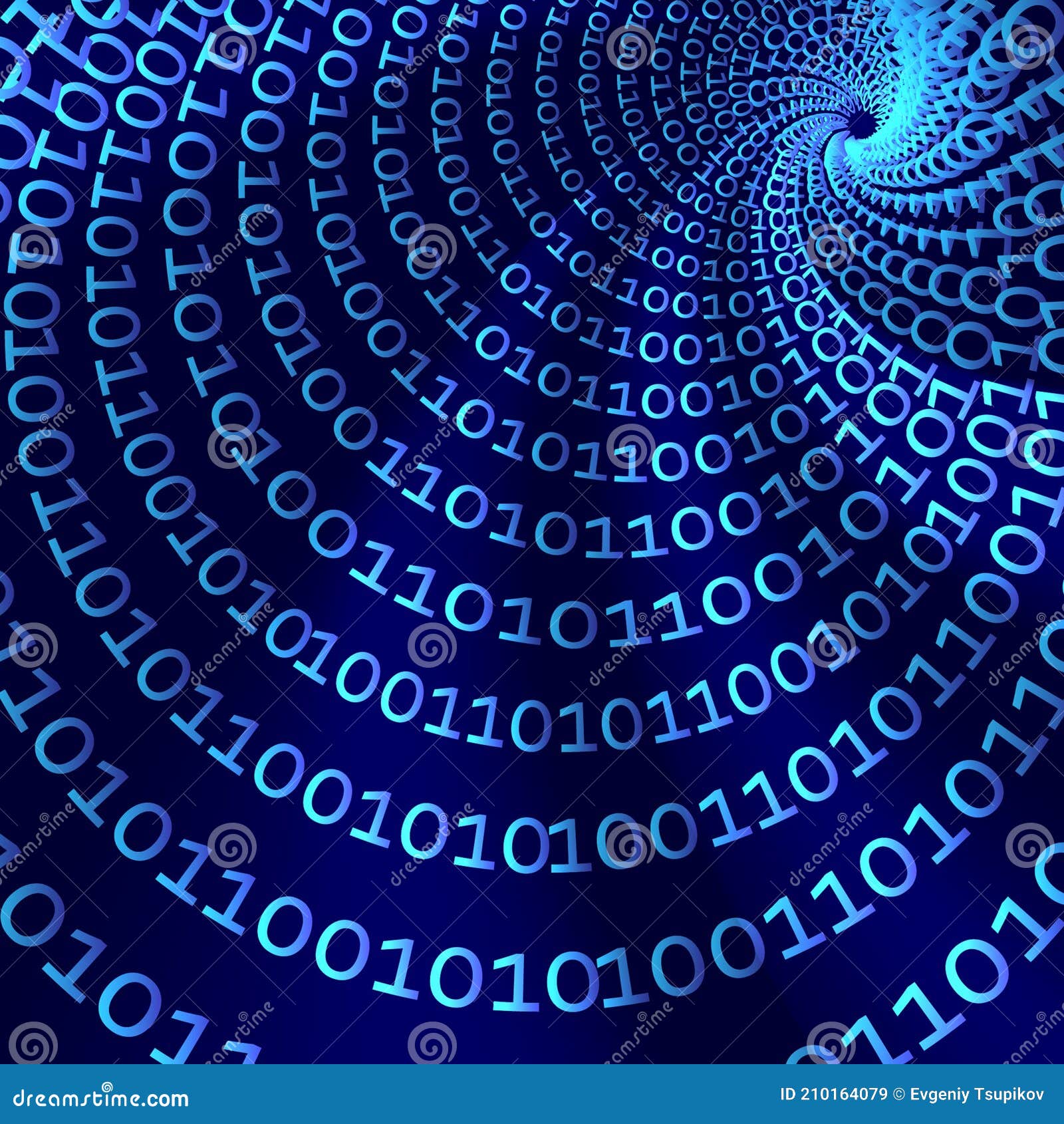 Digital information flow stock vector. Illustration of internet - 210164079