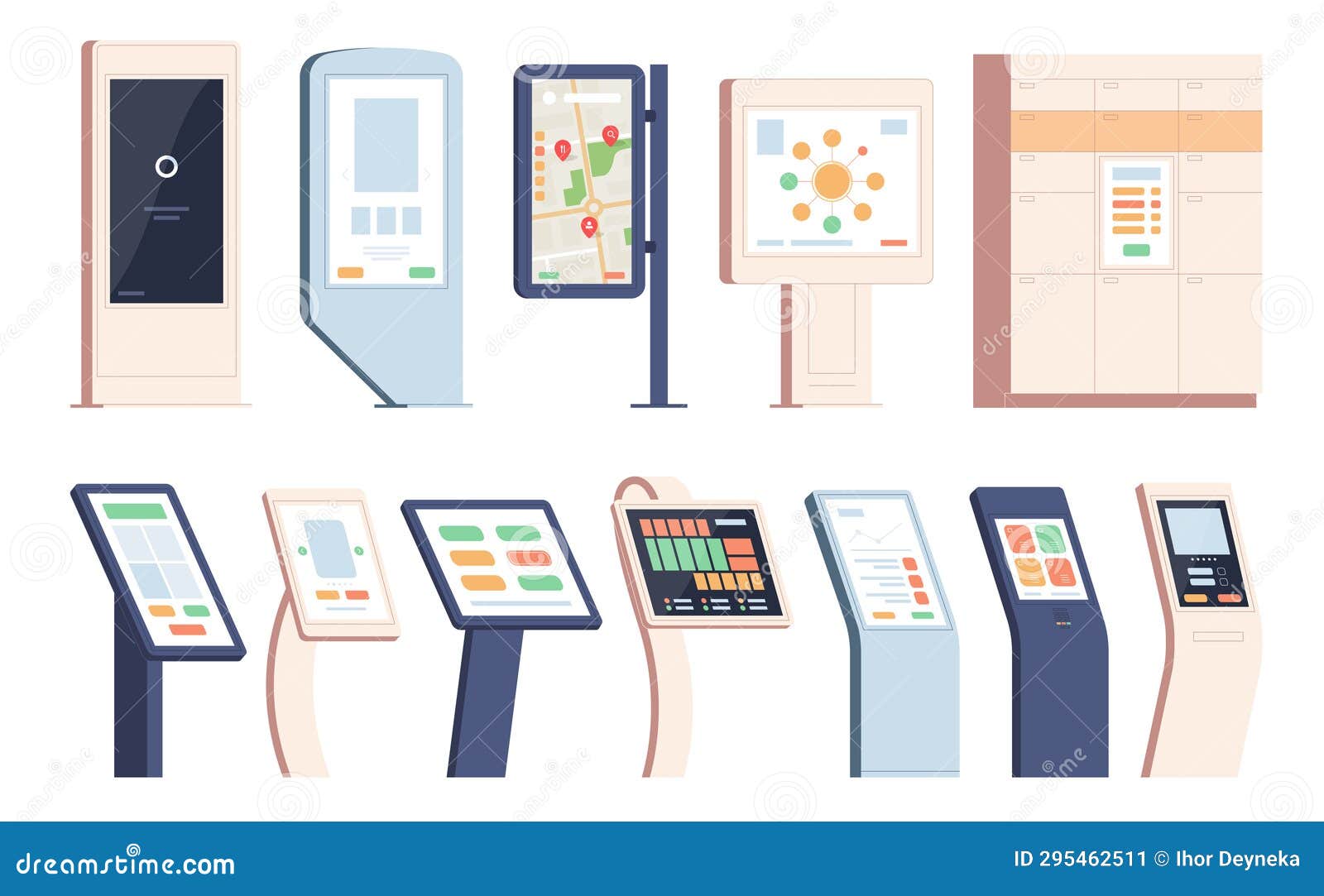 Digital Information Screen. Touch Interactive Display. Help in Finding ...