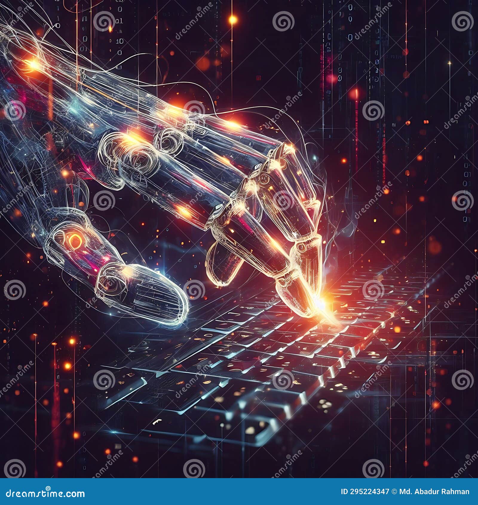 Digital Ingenuity with Art of Intelligent Typing by Robots Ai Generated ...