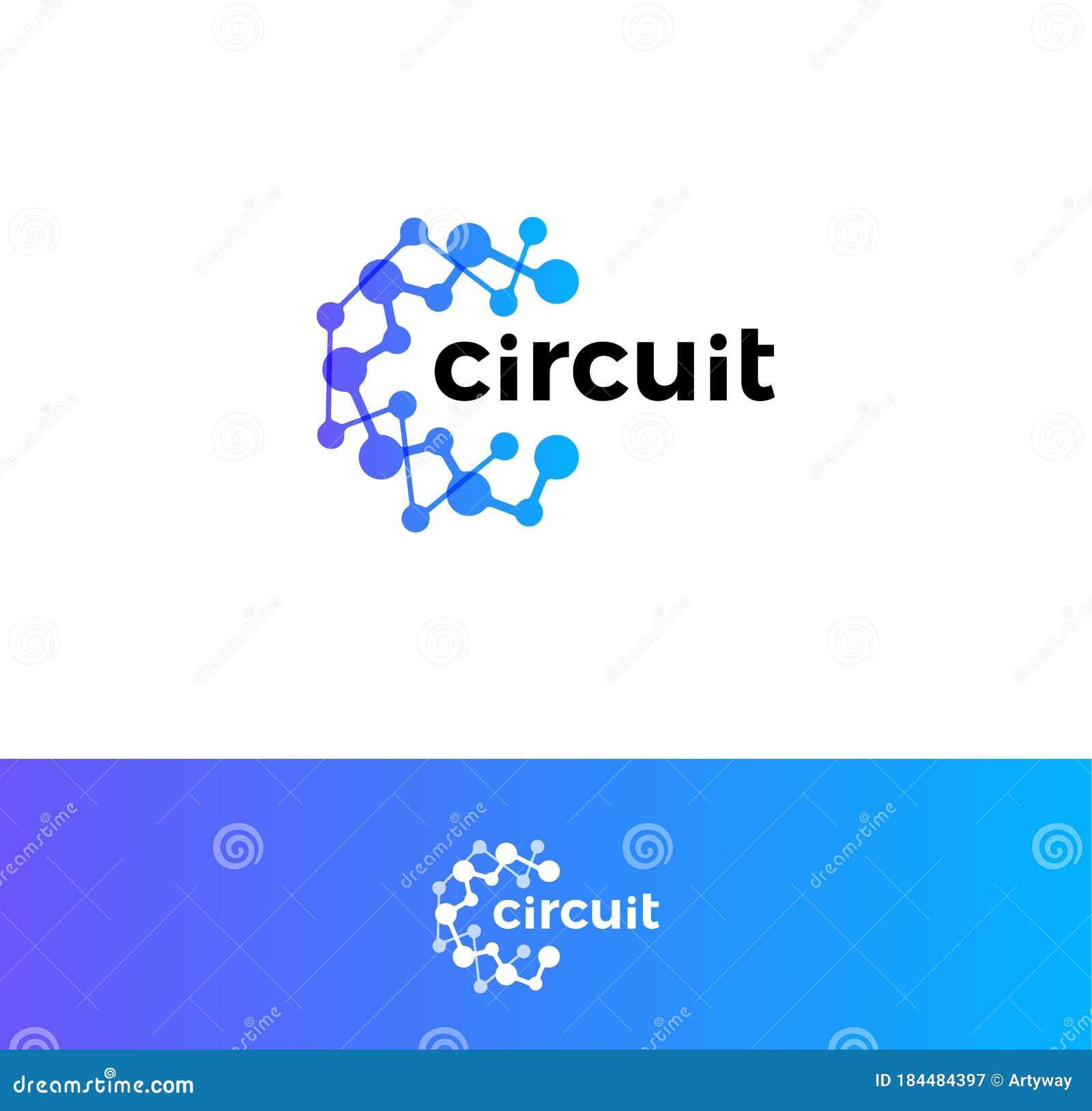 Digital Innovation Circuit Logo. Technological Progress Logotype ...