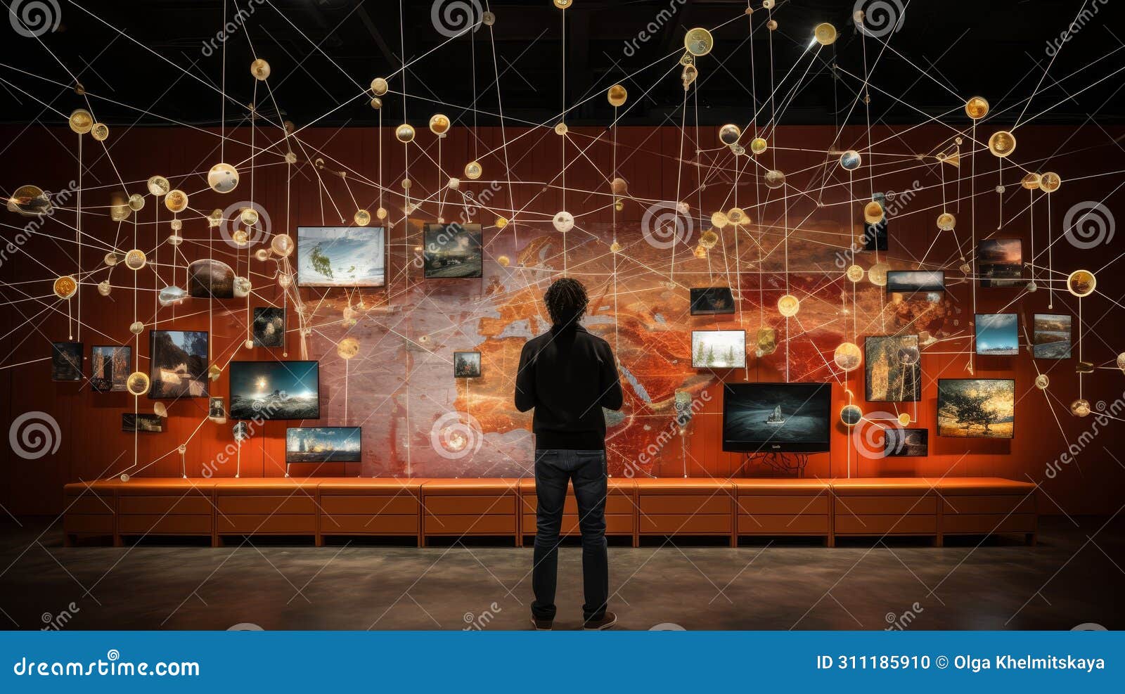 Digital Innovation and Future Technology Concept with Man Interfacing ...