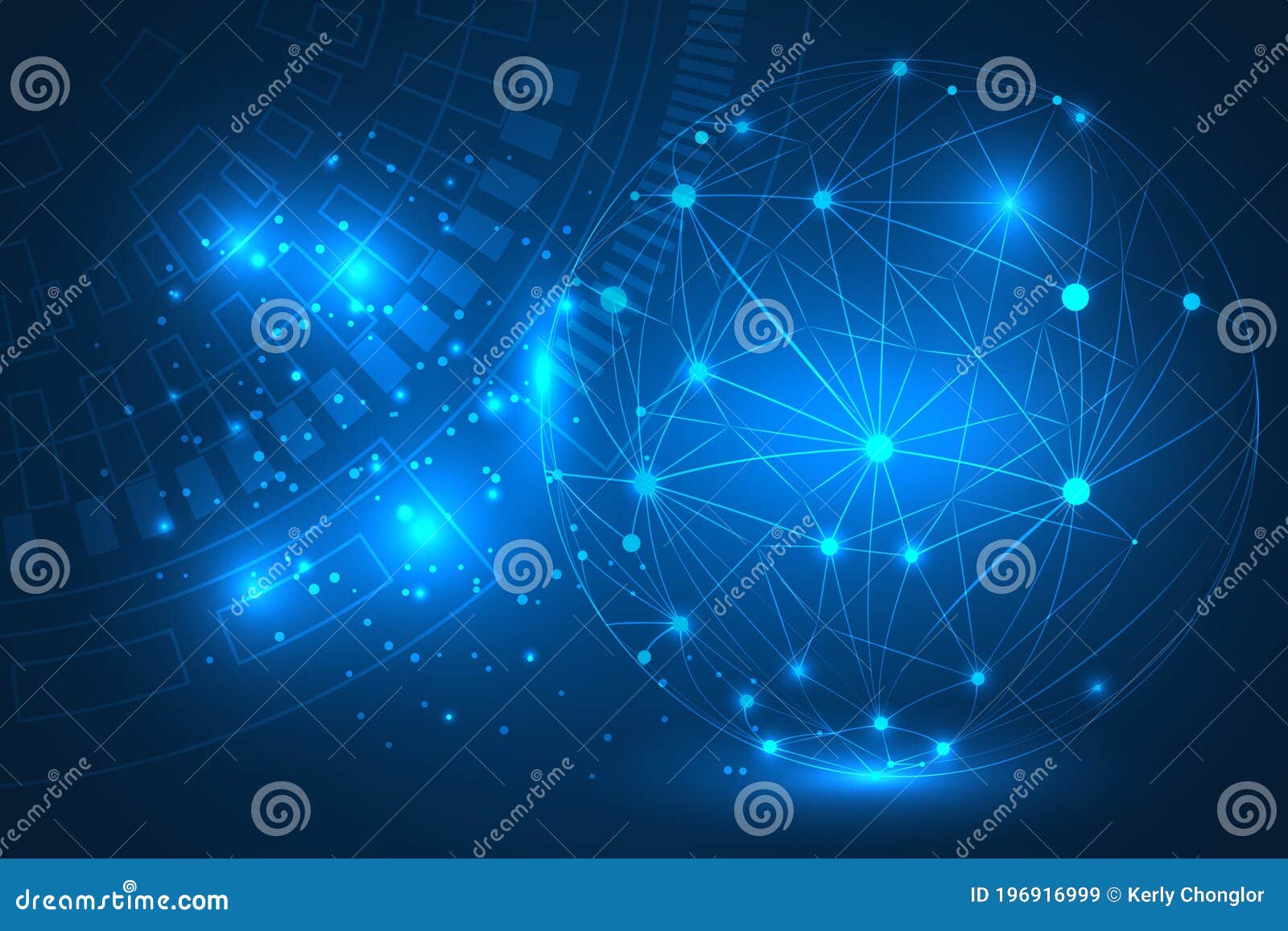 Digital Innovation and High Tech Technological Abstract. Stock Image ...