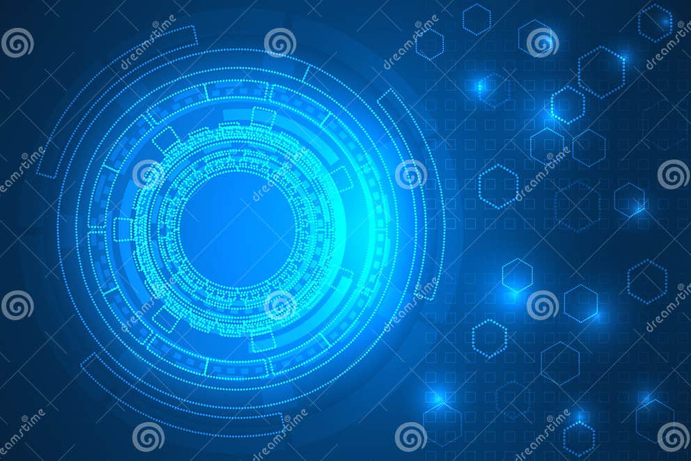 Digital Innovation and High Tech Technological Abstract. Stock Vector ...