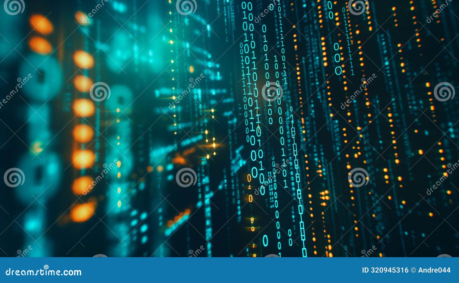 Digital Input, Programming Code. Banner for an it Company Stock Illustration - Illustration of ...