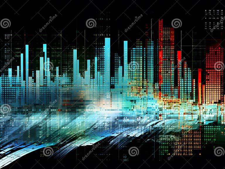Digital Insights: Abstract Background Depicting AI-driven Analytics and ...