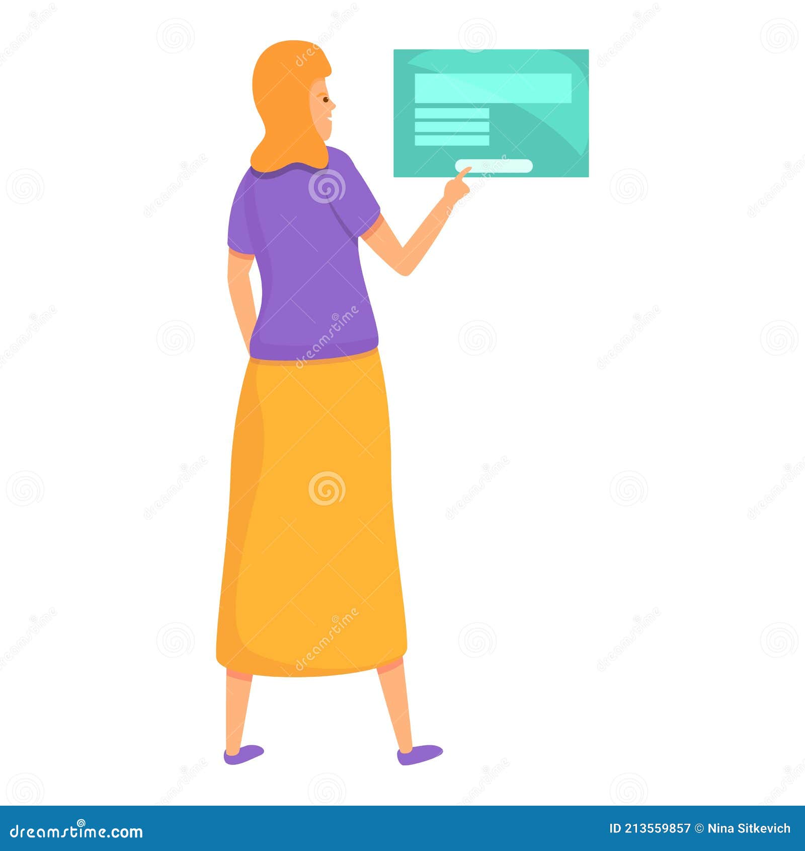 Digital Interaction Icon, Cartoon Style Stock Vector - Illustration of ...