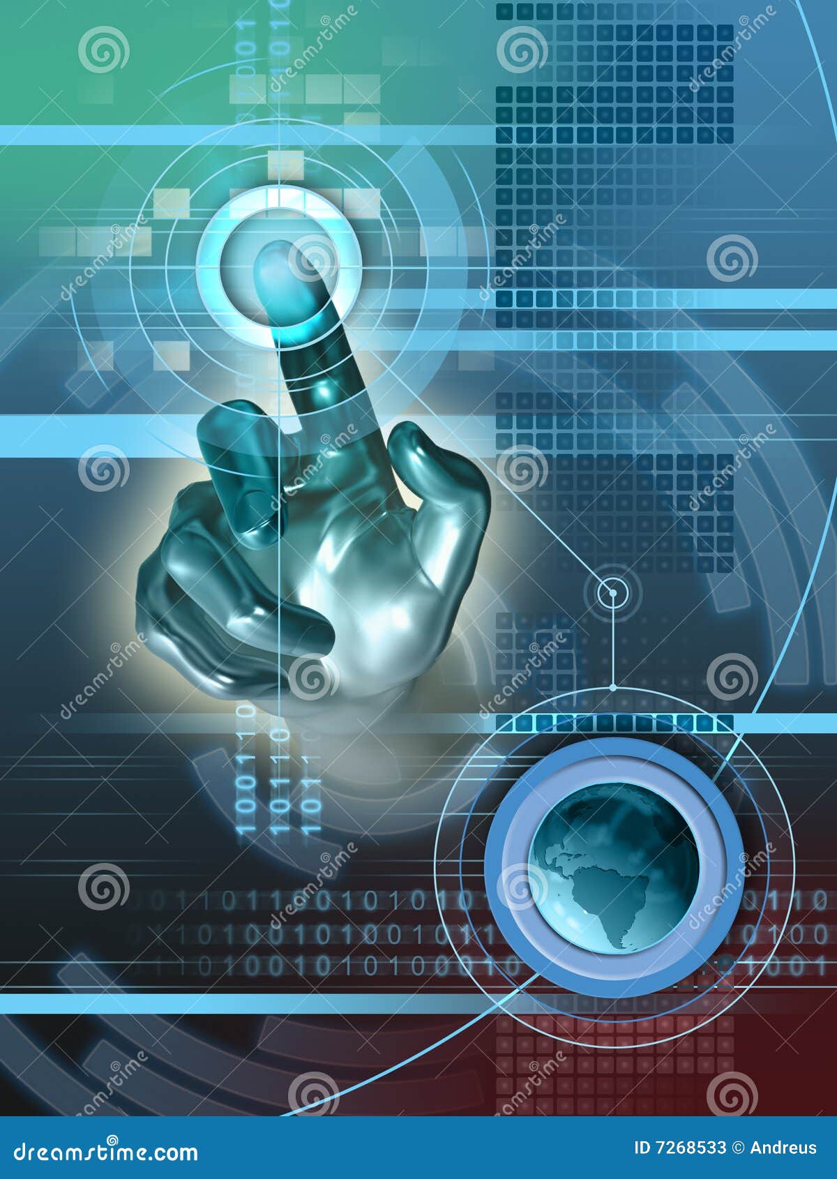 Digital interface stock illustration. Illustration of digital - 7268533