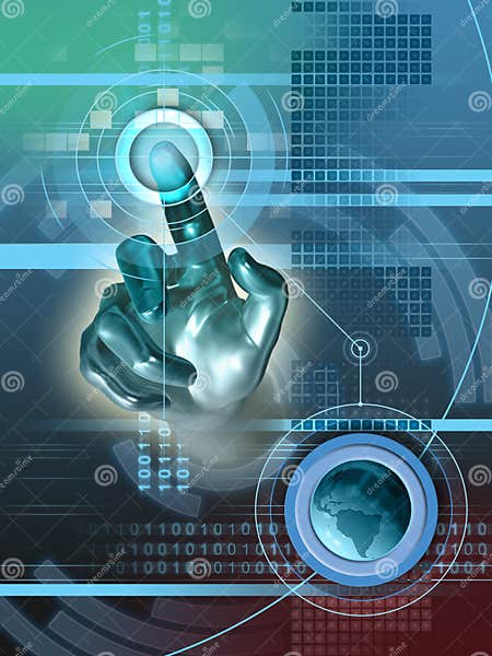 Digital interface stock illustration. Illustration of digital - 7268533