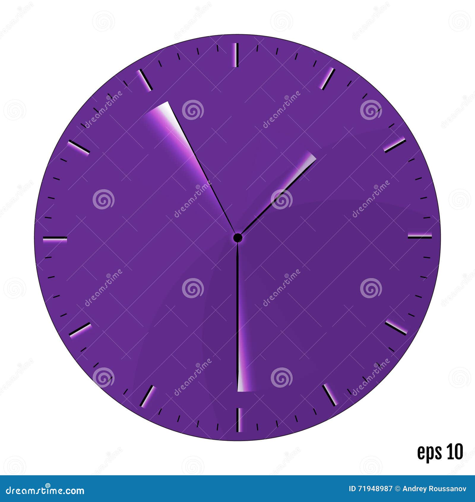 Digital Interface Clock. Minimalism, Sleek Design. Vector Stock Vector ...