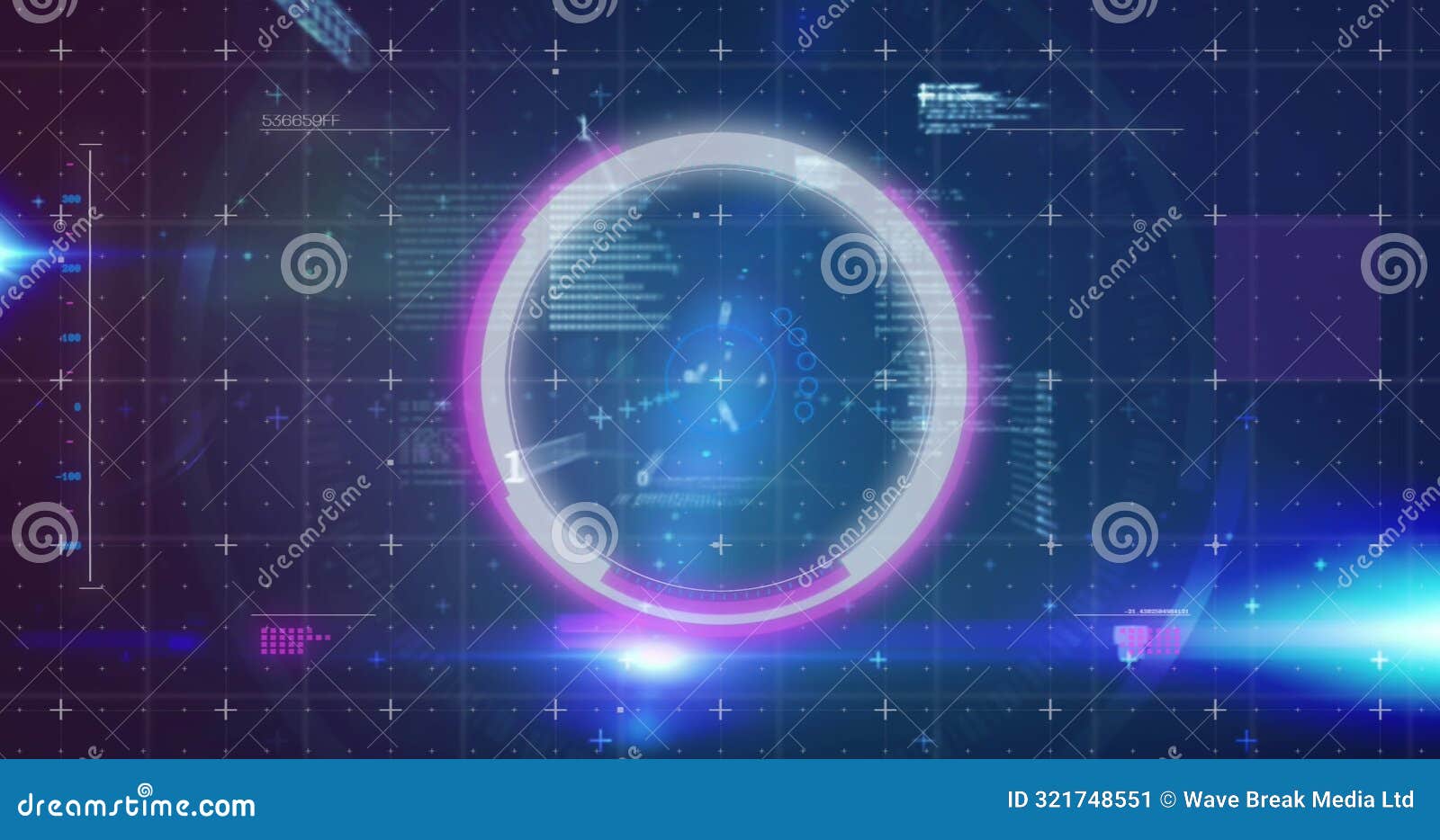 Digital Interface with Futuristic Graphics and Data Visualizations Stock Image - Image of ...