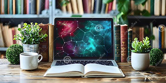 Digital Interface for Online Education Showcasing Elearning Technology for Remote Learning ...