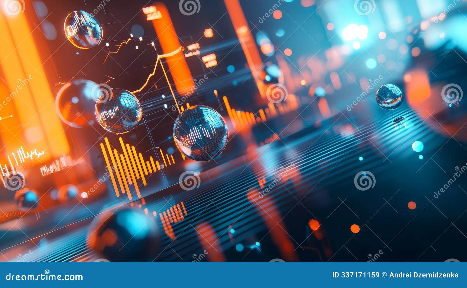 Digital Interface Showcasing AI-driven Technology with Holographic ...