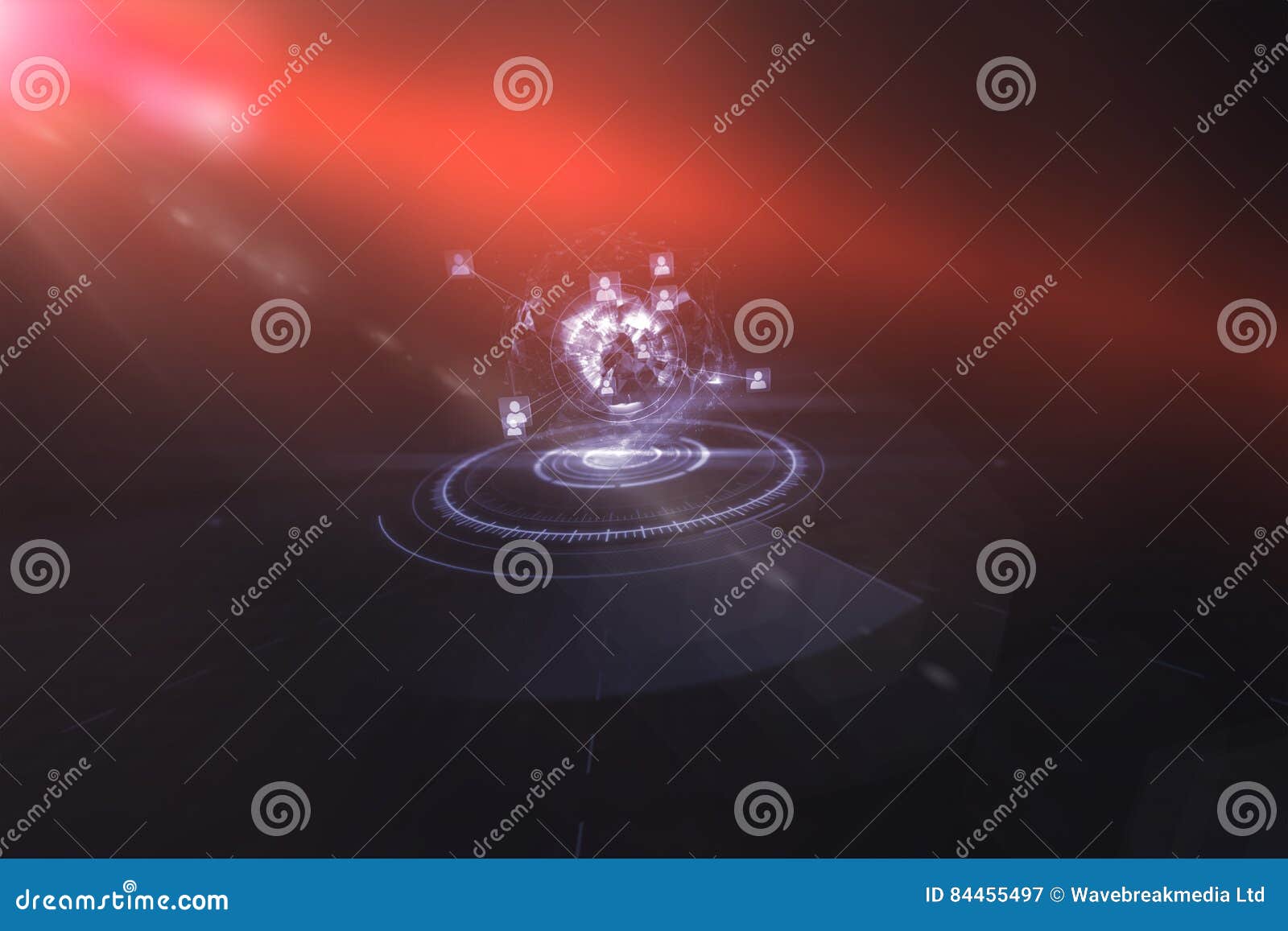Digital Interface of Volume Dial Interface 3d Stock Image - Image of ...