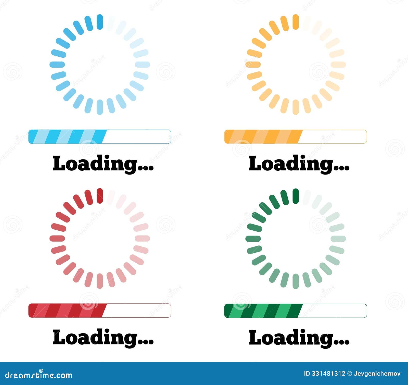 Software Loading with Progress Meter Stock Vector - Illustration of ...