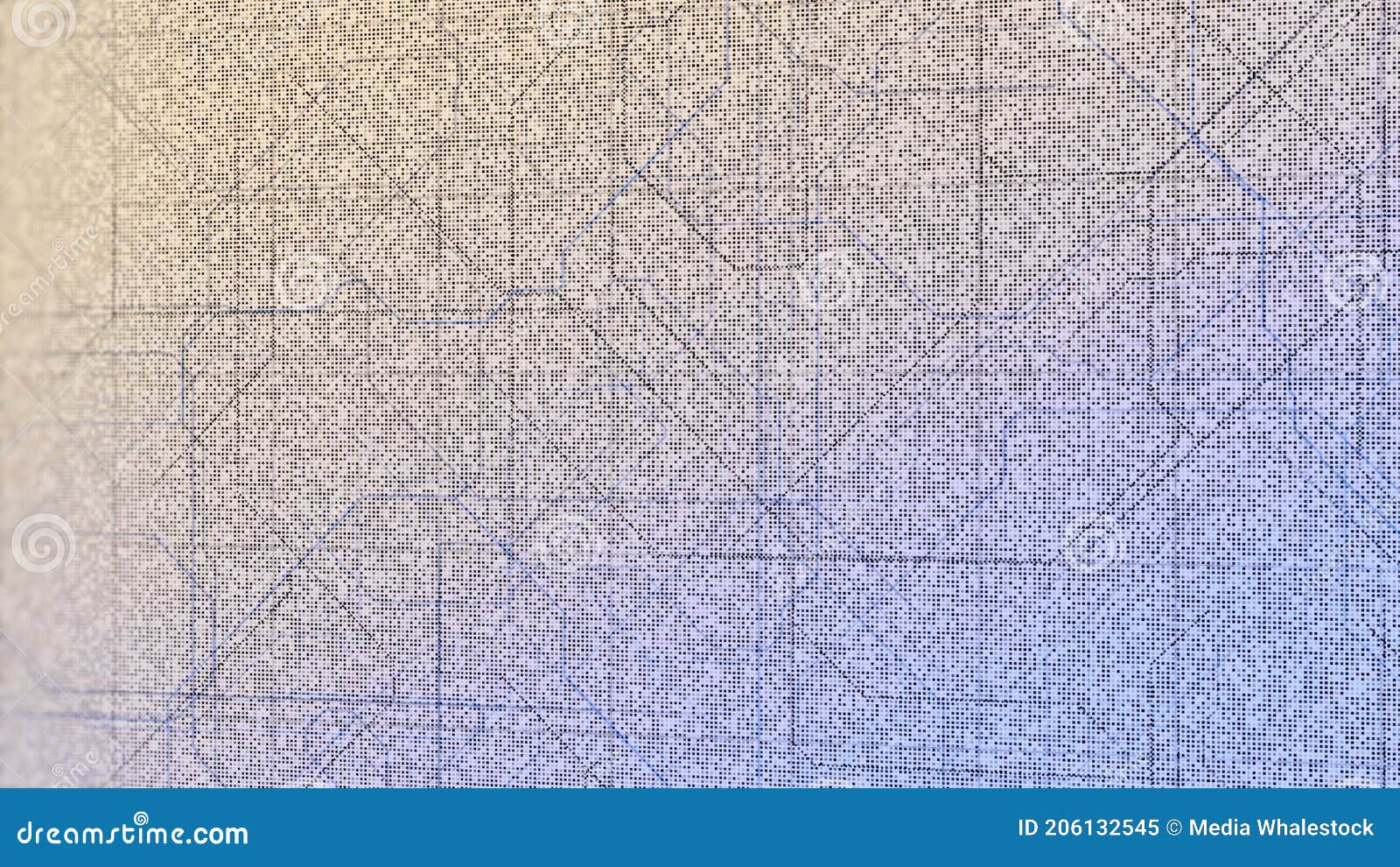 Digital Interface With White Lines And Dots, Seamless Loop. Animation ...