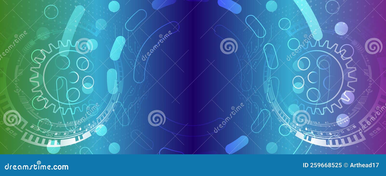 Digital Internet Communication on Blue Background. Wide Cyber Security ...