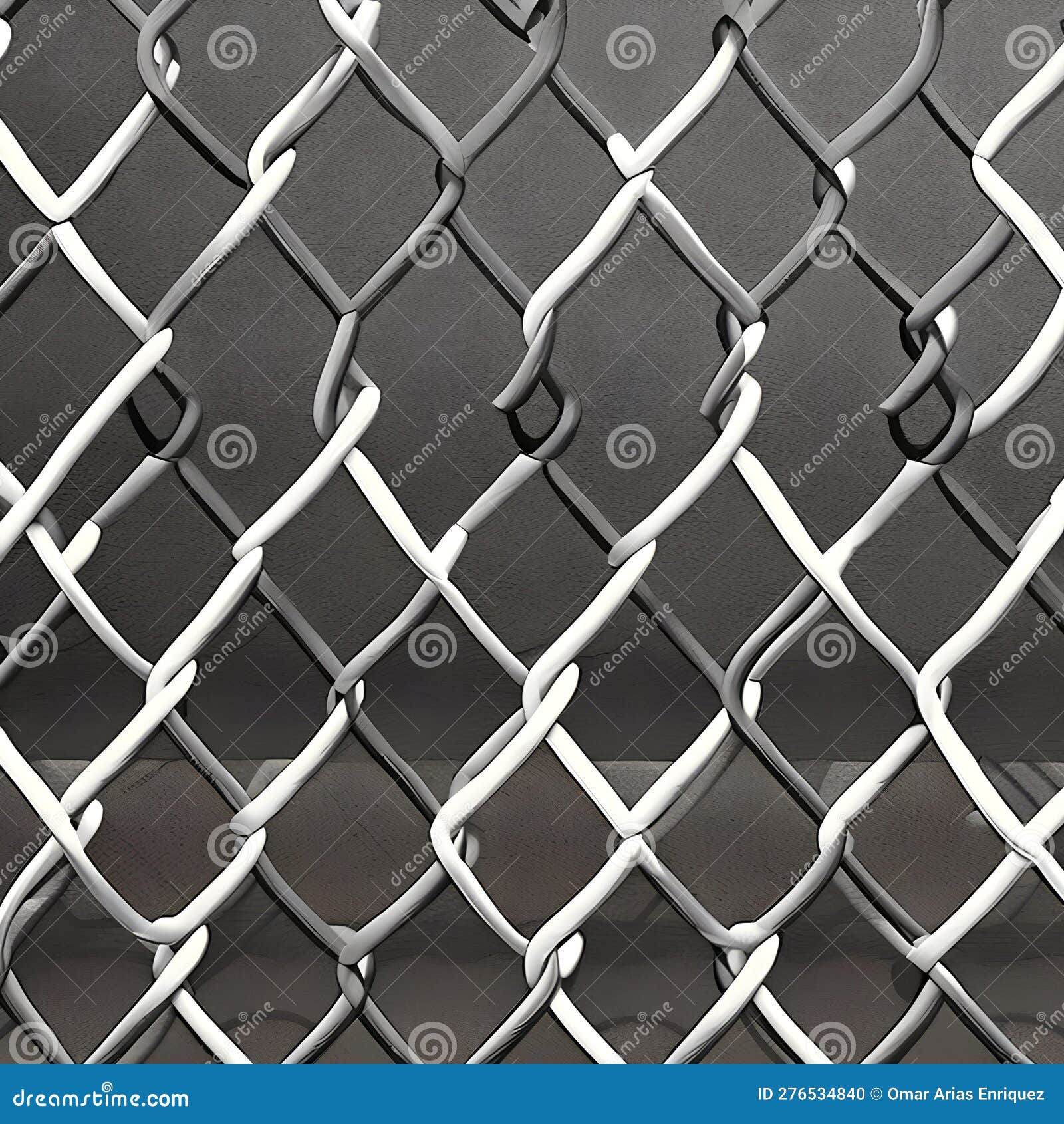 A Digital Interpretation of a Chain Link Fence, with Textured and ...