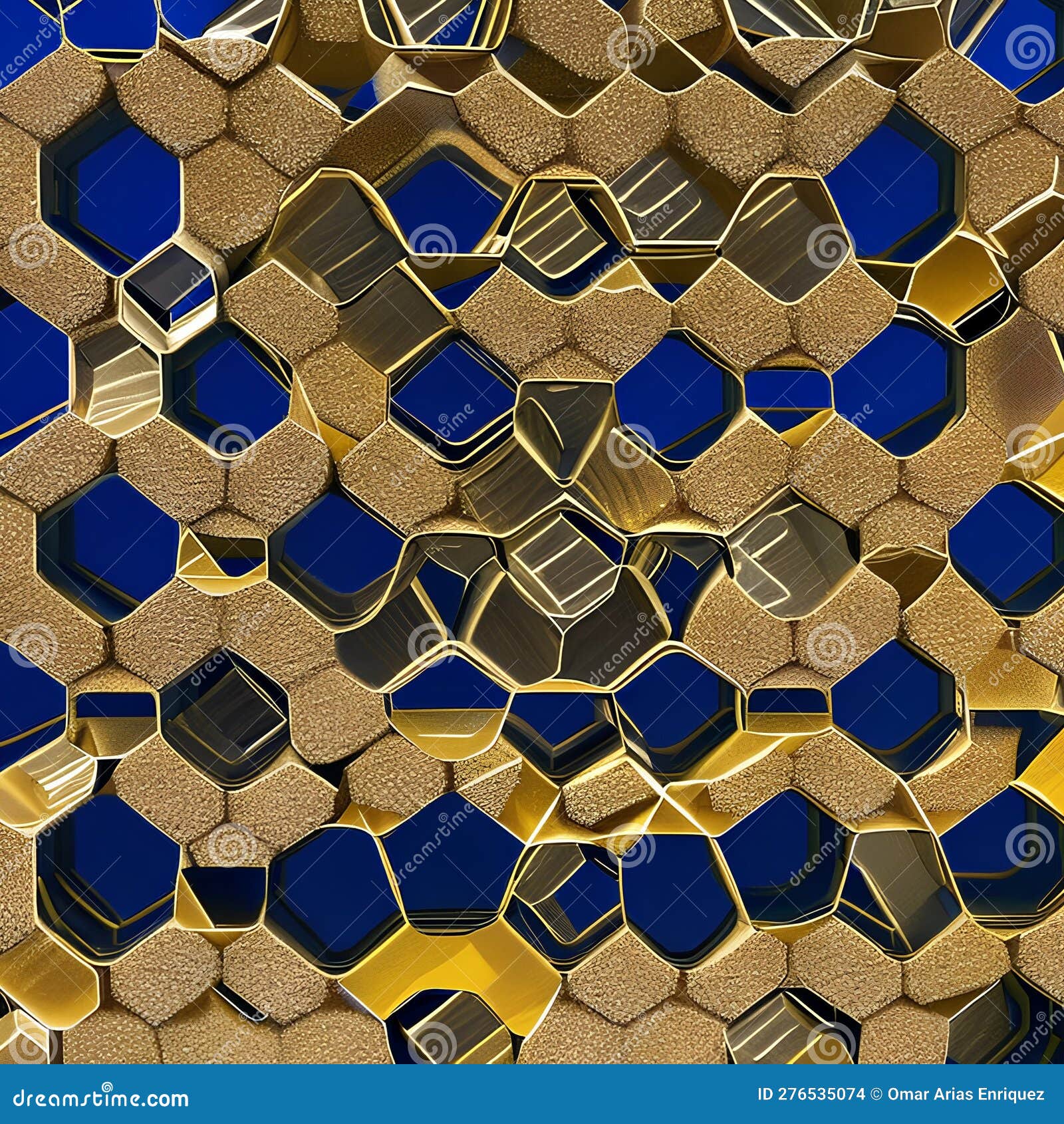A Digital Interpretation of a Honeycomb, with Intricate Patterns and ...