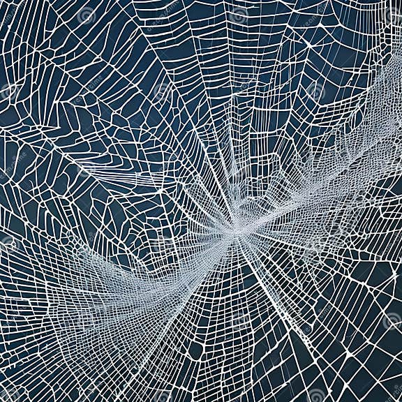 A Digital Interpretation of a Spiderweb, with Textured and Patterned ...