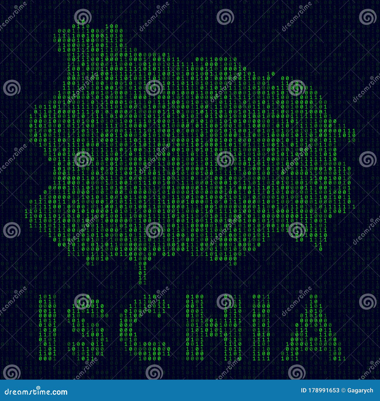 Digital Ischia logo. stock vector. Illustration of chart - 178991653