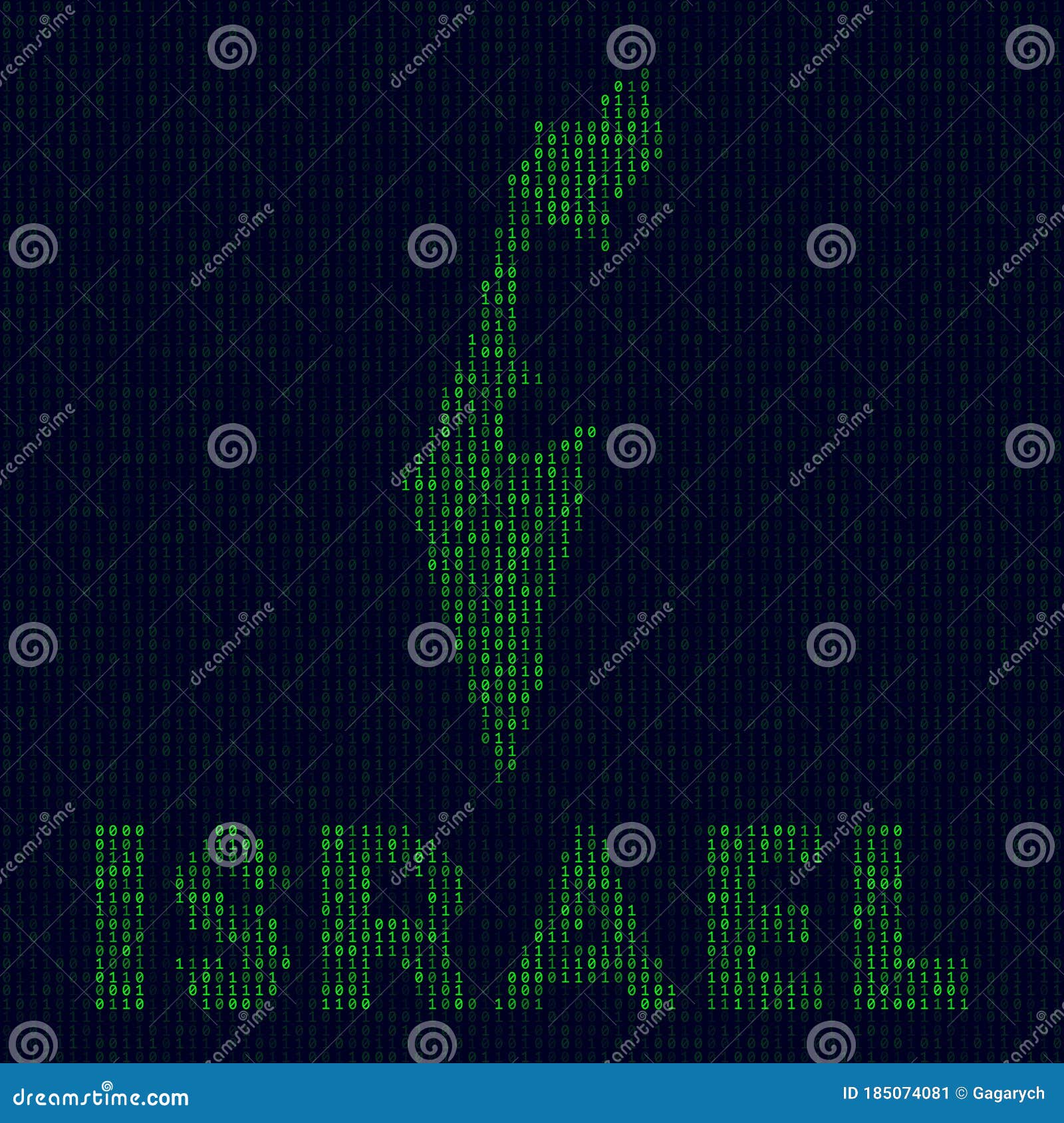 Digital Israel logo. stock vector. Illustration of coding - 185074081