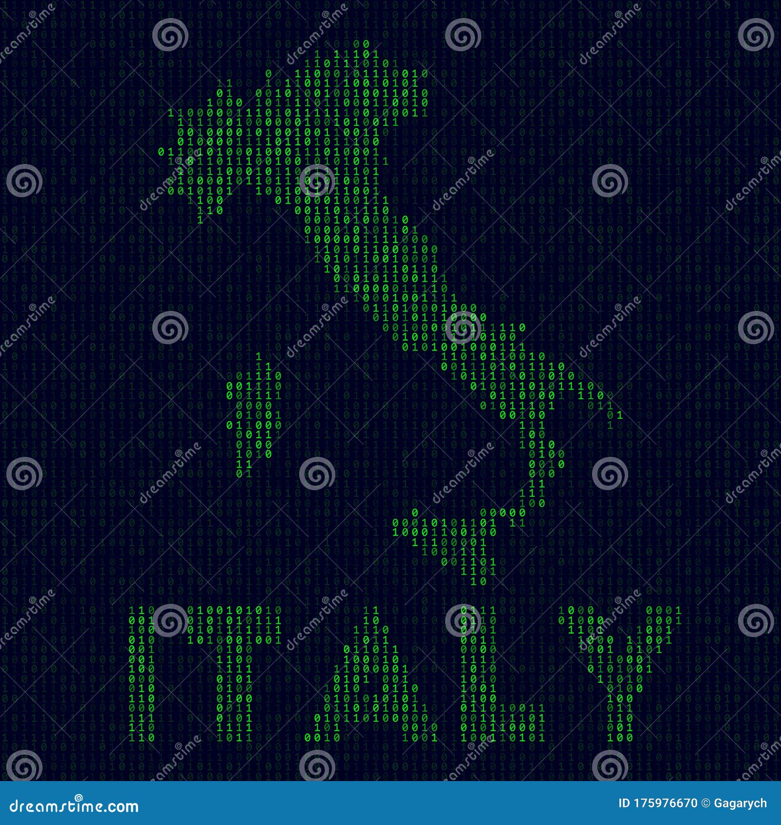 Digital Italy logo. stock vector. Illustration of information - 175976670