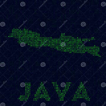 Digital Java logo. stock vector. Illustration of java - 184059291